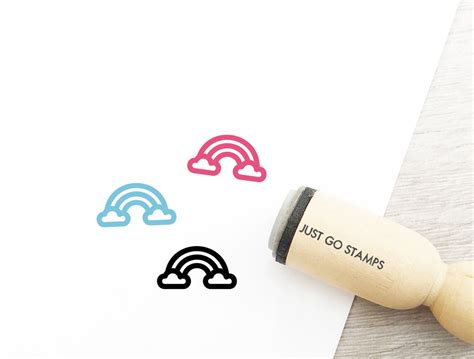 Image result for Rainbow Connection Rubber Stamp