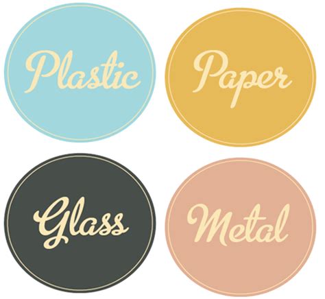 Free Recycle Labels - 24/7 Moms