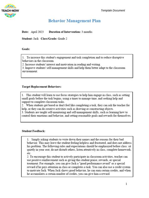 Image result for Behavior Management Plan Steps