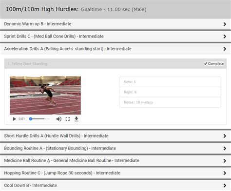 Image result for 110M Hurdles Training Program