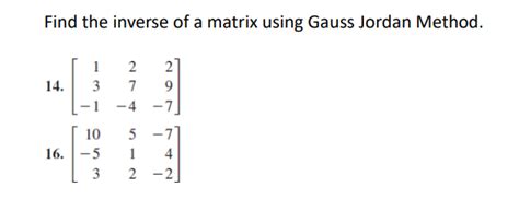 Image result for Matrix Inverse Using Gauss-Jordan Method