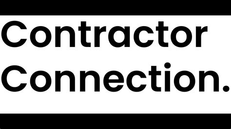 Image result for YouTube Contractor Connection