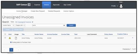 Image result for Concur Invoice Tutorial