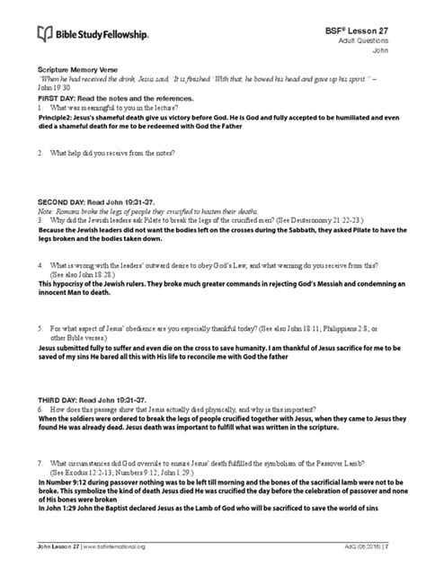 Image result for BSF Lecture Lesson 23