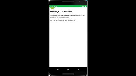 Image result for Err Clear Text Not Permitted Android