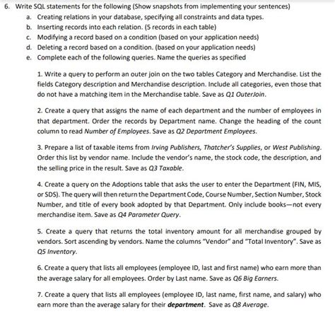 Image result for Write SQL Statements