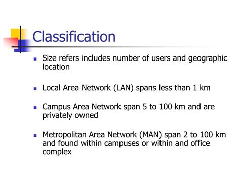 Image result for Classification of Network by Range