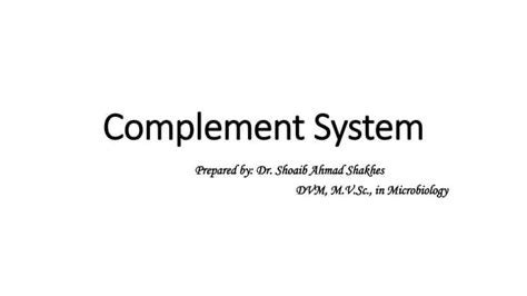 Image result for Complement System Online Map