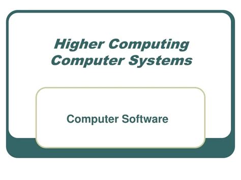 Image result for Computer Systems Higher Computing SDD