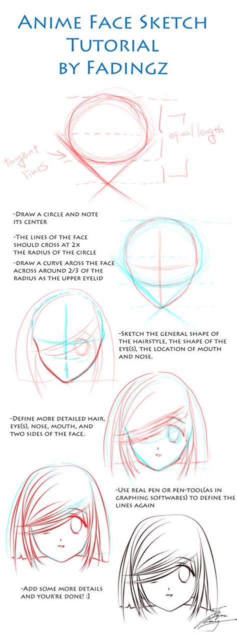 Image result for Anime Head Tutorial