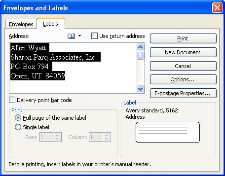 Image result for Creating Labels in Word