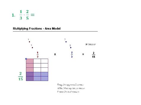 Image result for Area Model Fractions Examples