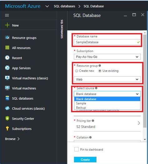 Image result for Setup Azure SQL
