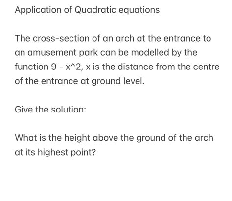 Image result for Quadratic Function Geometry Application