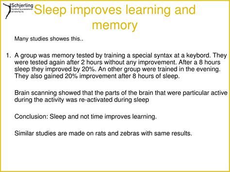 Image result for Memory and Learning Sleep