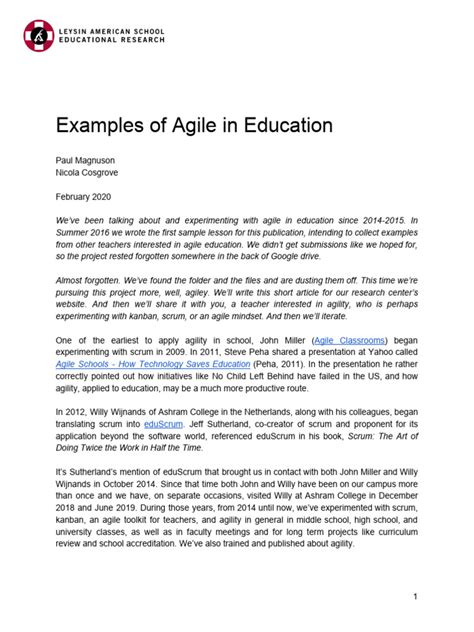 Image result for Agile Learning Examples