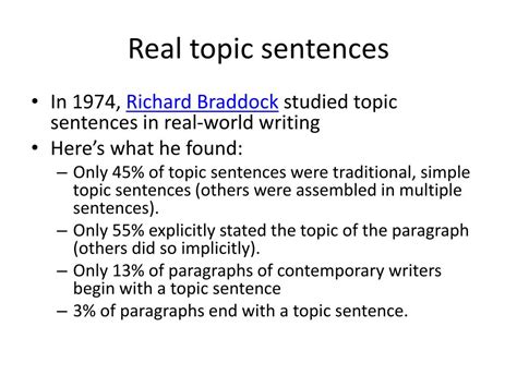 Image result for Topic Sentence for Slides