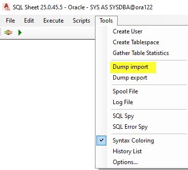 Image result for Oracle DMP File Import