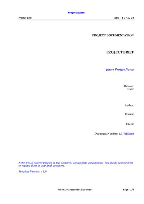 Image result for Project Brief