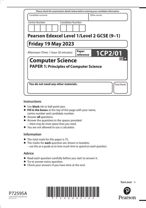 Image result for Total Mark of Edexcel Computer Science