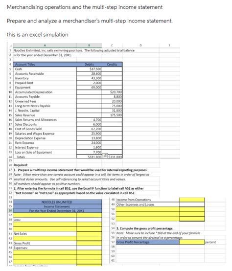 Image result for Merchandising Income Statement Example