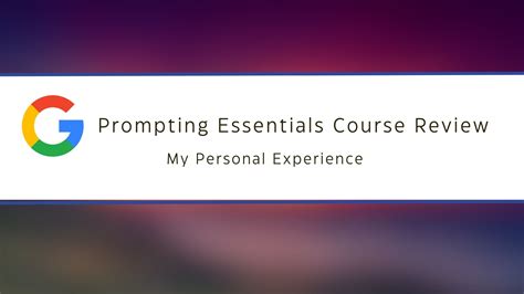 Image result for Google Prompting Essentials Course
