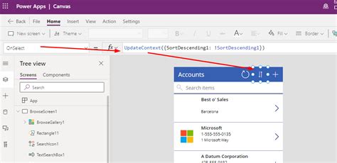 Image result for Sorting Arrows Using in Canvas App