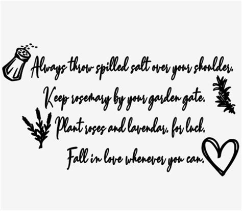 PRACTICAL MAGIC SVG, Practical Magic, Svg, Spilled Salt Quote, Spilt ...