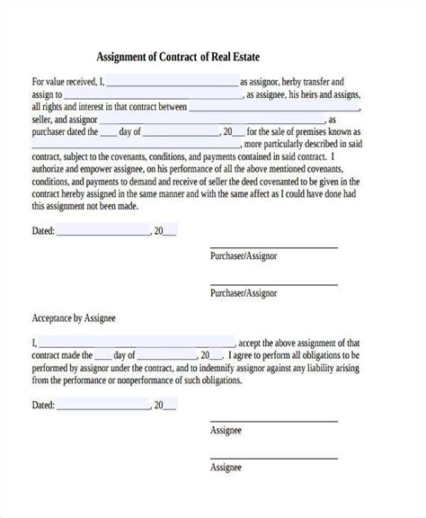 Image result for Real Estate Assignment Contract