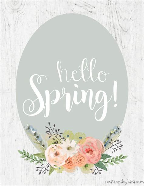 Image result for Hello Spring Printable Images