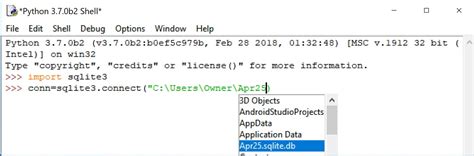 Image result for accessing a sqlite database python