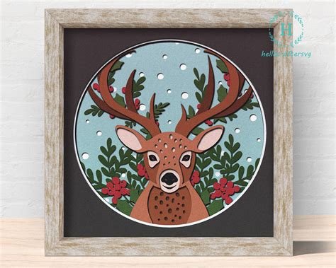 Image result for Reindeer Shadow Box Tutorial