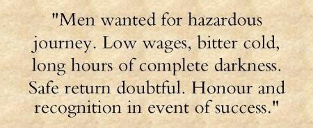 Image result for Shackleton Advertisement