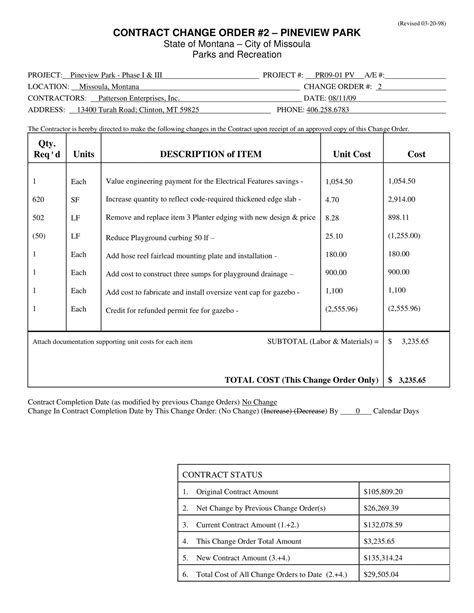 Image result for Document Change Order Process
