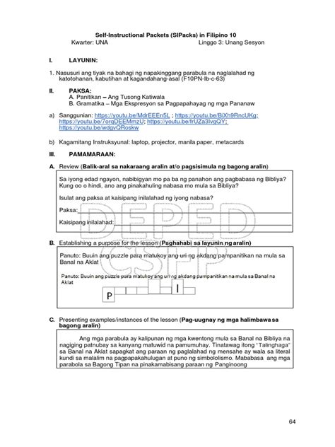 Image result for Filipino G10 Module