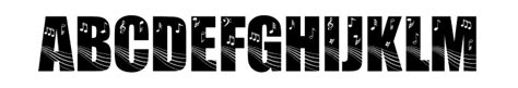Image result for Music Note Text Font
