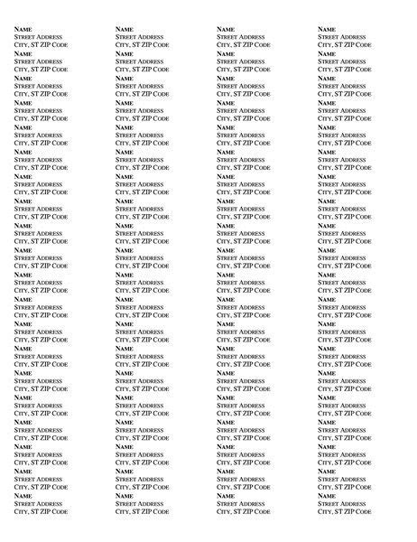 Image result for How to Make Return Address Labels in Word