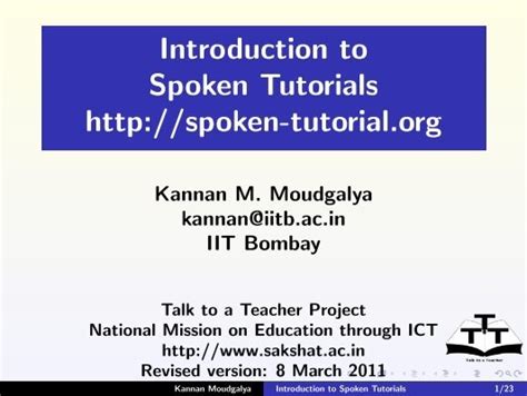 Image result for Spoken Tutorials Org