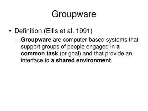 Image result for Groupware Collaborative Work