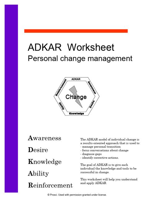 Image result for Adkar Model Example Worksheet