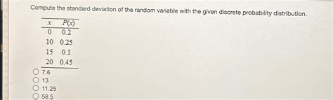 Image result for Standard Deviation Random Variable