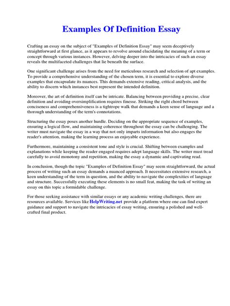 Image result for Definition Essay Examples