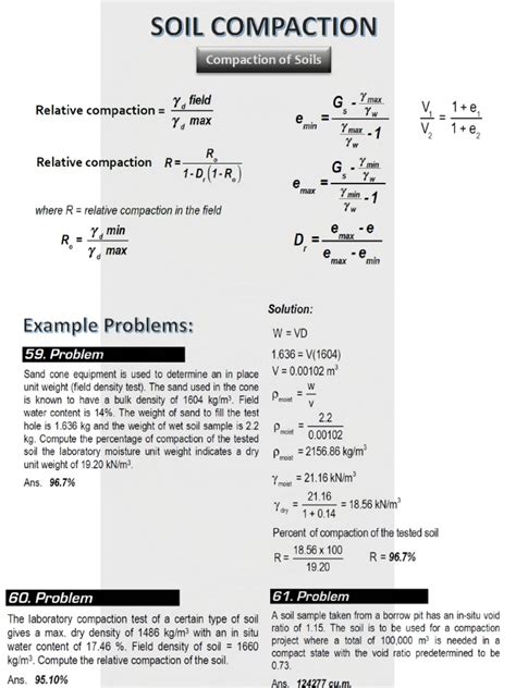 Image result for Compaction Rate Calculation