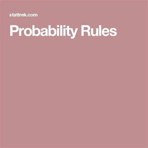 Image result for Basic Probability Rules