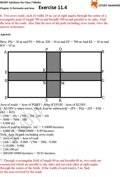 Image result for Class 7th Math Chapter 11 Perimeter and Area Exercise 11.1