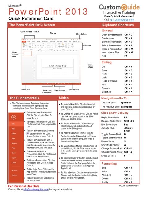 Image result for PowerPoint Power User Quick Reference Guide
