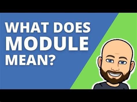 Image result for Module Meaning