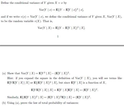 Image result for Conditional Variance of Y Given X