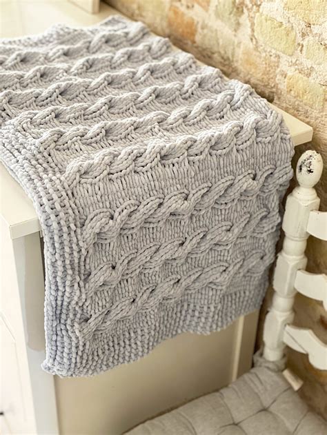 Cable Baby Blanket Pattern Baby Blanket Knitting Pattern | Etsy