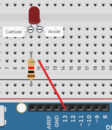 Image result for Tinkercad Arduino Button to LED